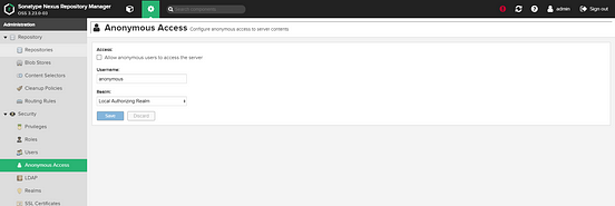 Custom node module management using private npm registry configured in Sonatype Nexus Repository